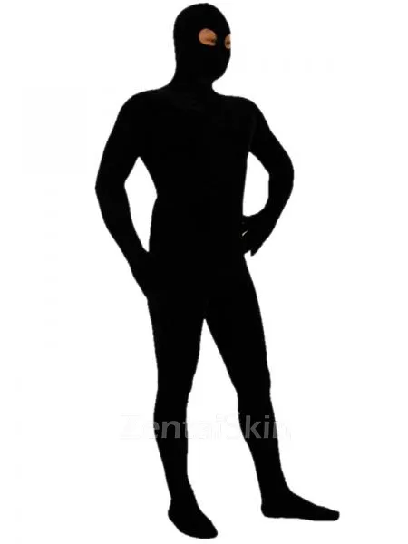Unitard Second Skin Black Lycra Spandex Zentai Costume | ZentaiSkin