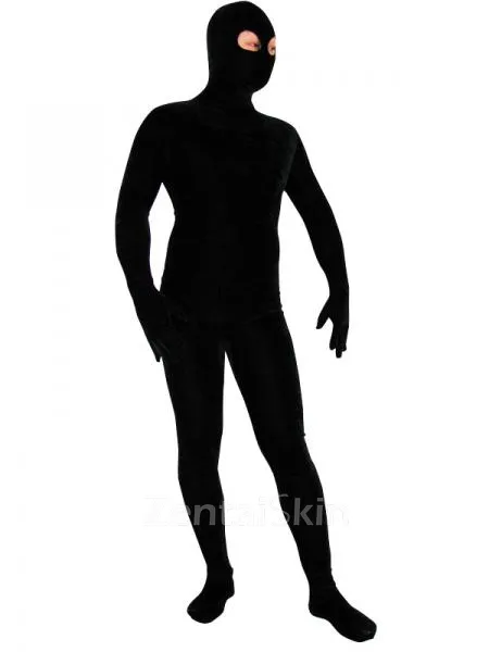 Unitard Second Skin Black Lycra Spandex Zentai Costume | ZentaiSkin