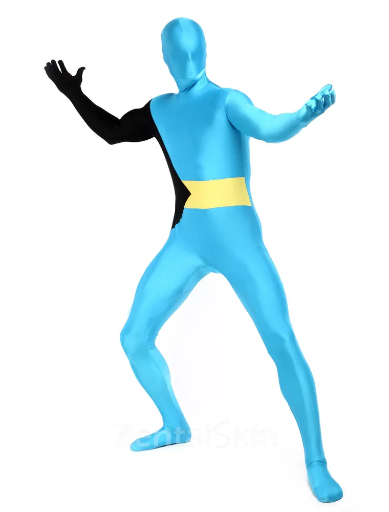 Lycra Spandex Second Skin Fullbody Bahamas Flag Zentai Catsuit Skinsuit ...